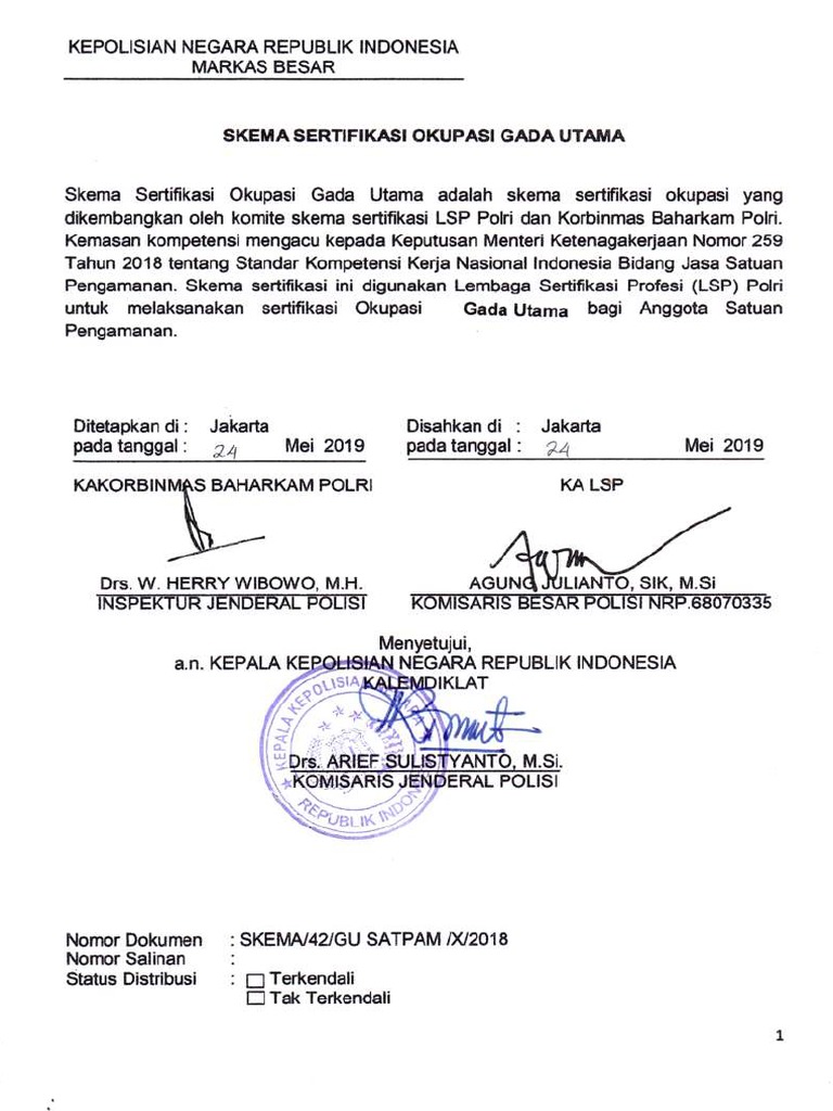 Skema Gada Utama Final Ver BNSP | PDF