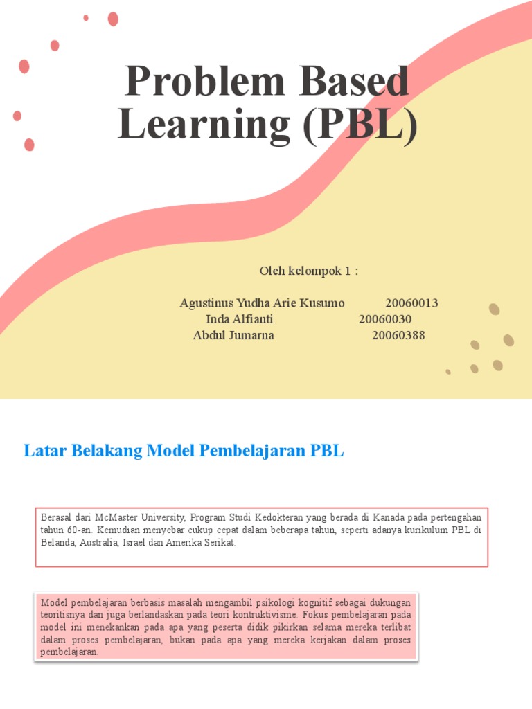 Problem Based Learning | PDF