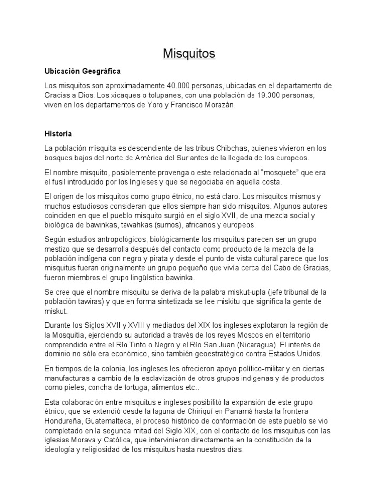 Cultura y Gastronomía de los Misquitos | PDF | Comida y bebida | Cocina