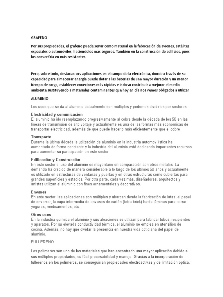 Nuevos Materiales G.F.A.G | PDF | Materiales