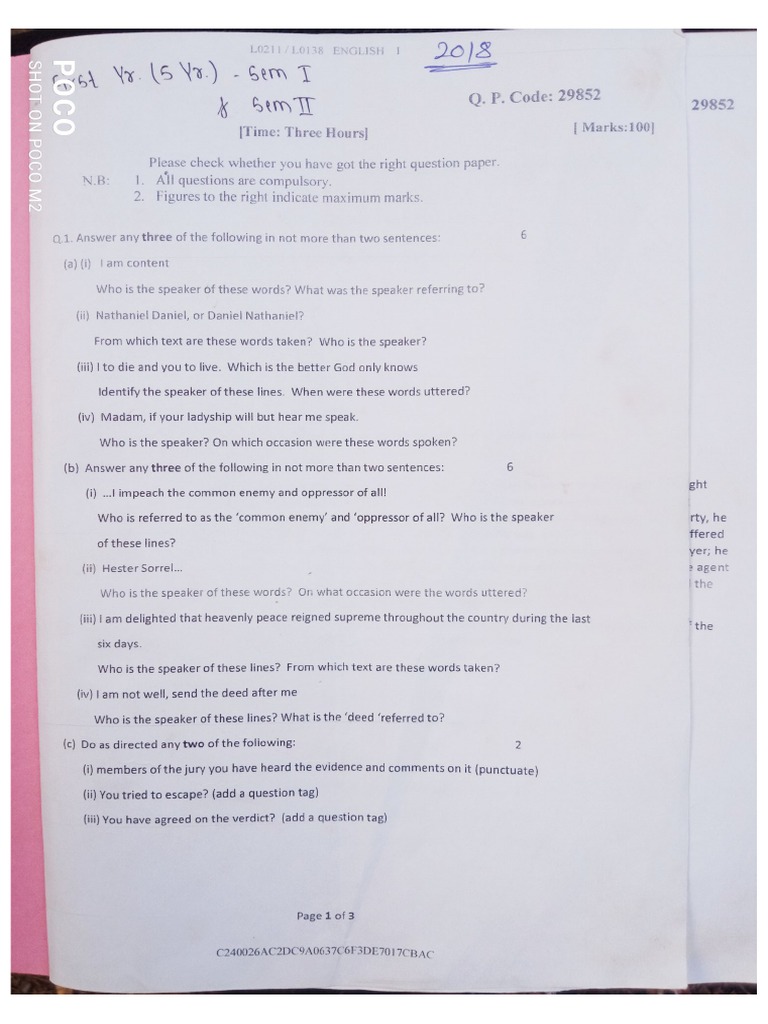 FY. All Sub Papers. 2022 | PDF