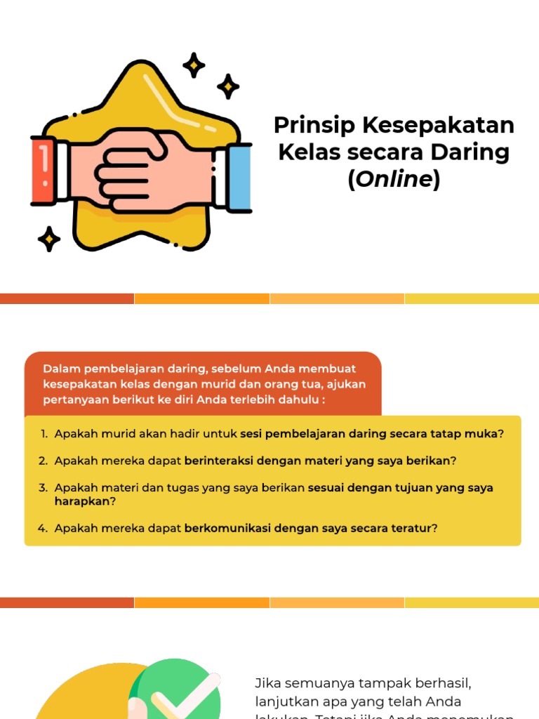 Kesepakatan Kelas Daring | PDF