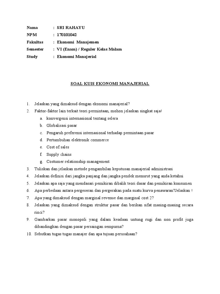 Jawaban Kuis | PDF