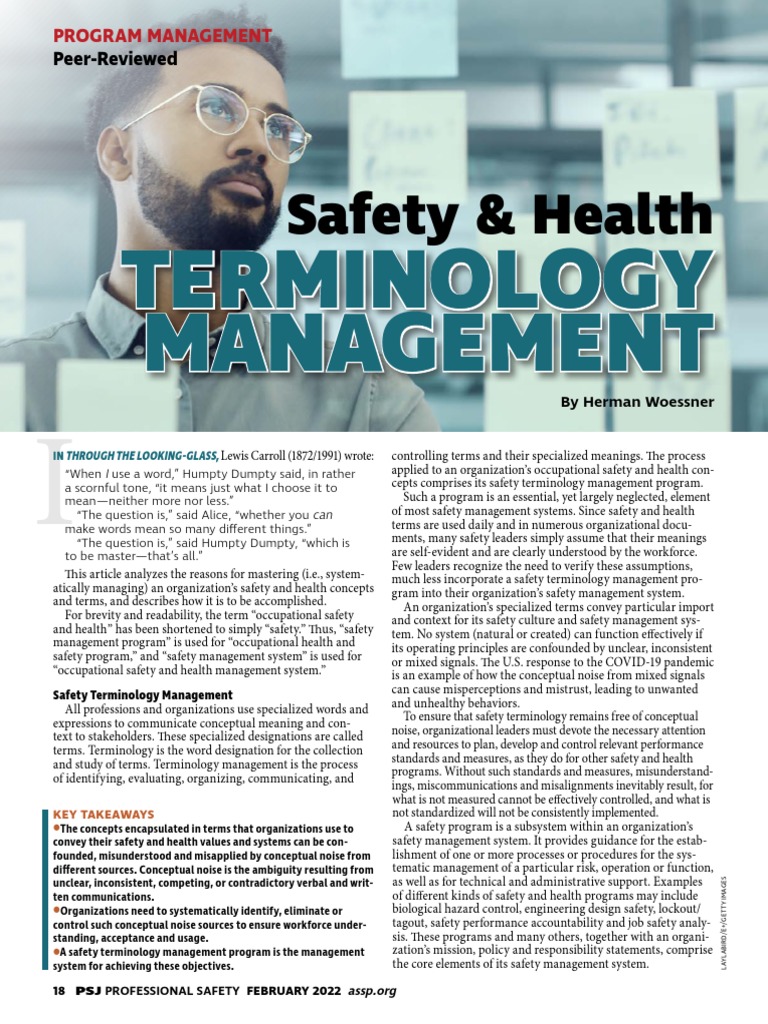 HSE Terminology | PDF | Risk | Occupational Safety And Health