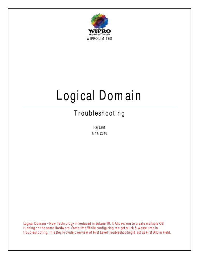 Solaris-10 LDOM Troubleshooting Guide | PDF | Computer Data Storage ...