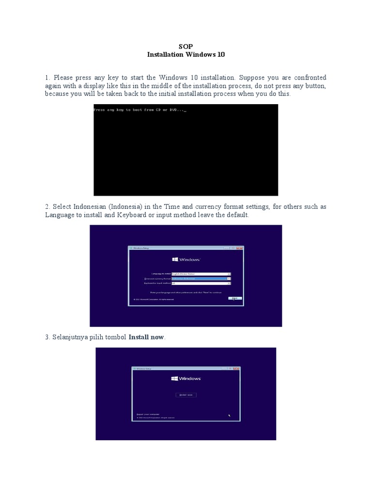 SOP1 | PDF | Windows 10 | Computer Science