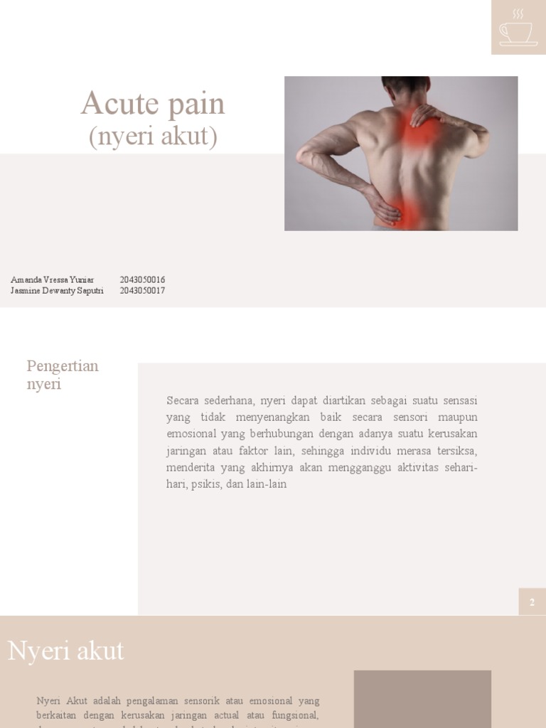 Acute Pain (Tugas Farmakoterapi1) | PDF | Pengembangan Diri