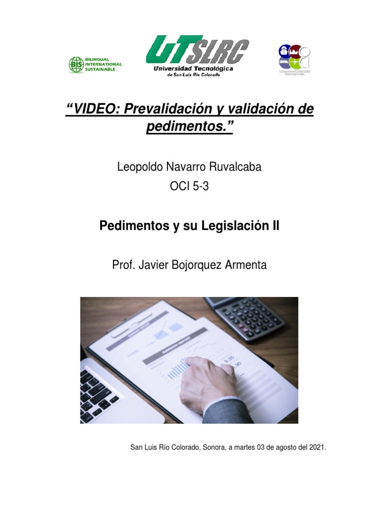 Prevalidación y Validación de Pedimentos | PDF