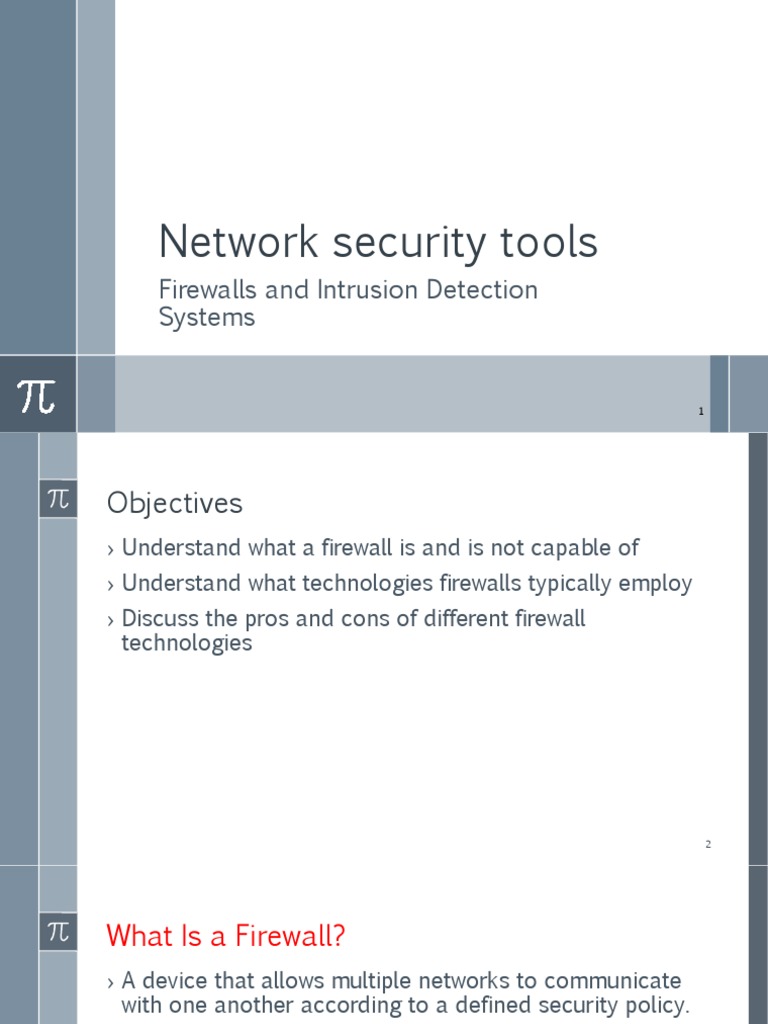 Network Security Tools: Firewalls and IDS | PDF | Proxy Server | Port (Computer Networking)