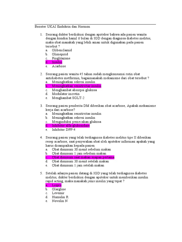 Obat dan Terapi untuk Diabetes dan Hormon | PDF | Pengembangan Diri