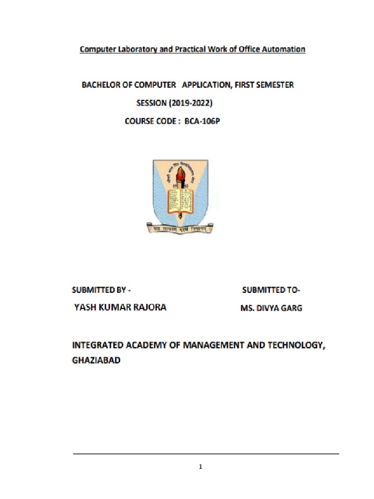 Cfoa Practical File Pdf Computer File Microsoft Excel