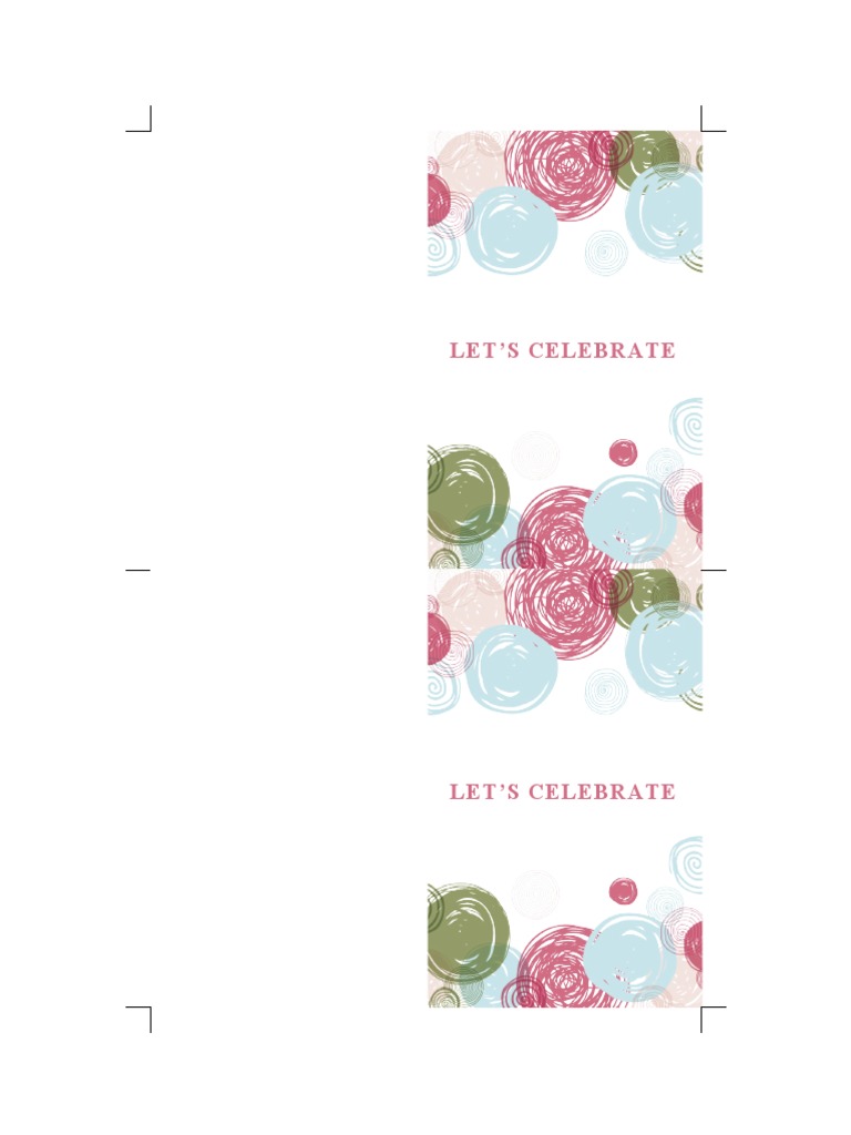 Let'S Celebrate | PDF