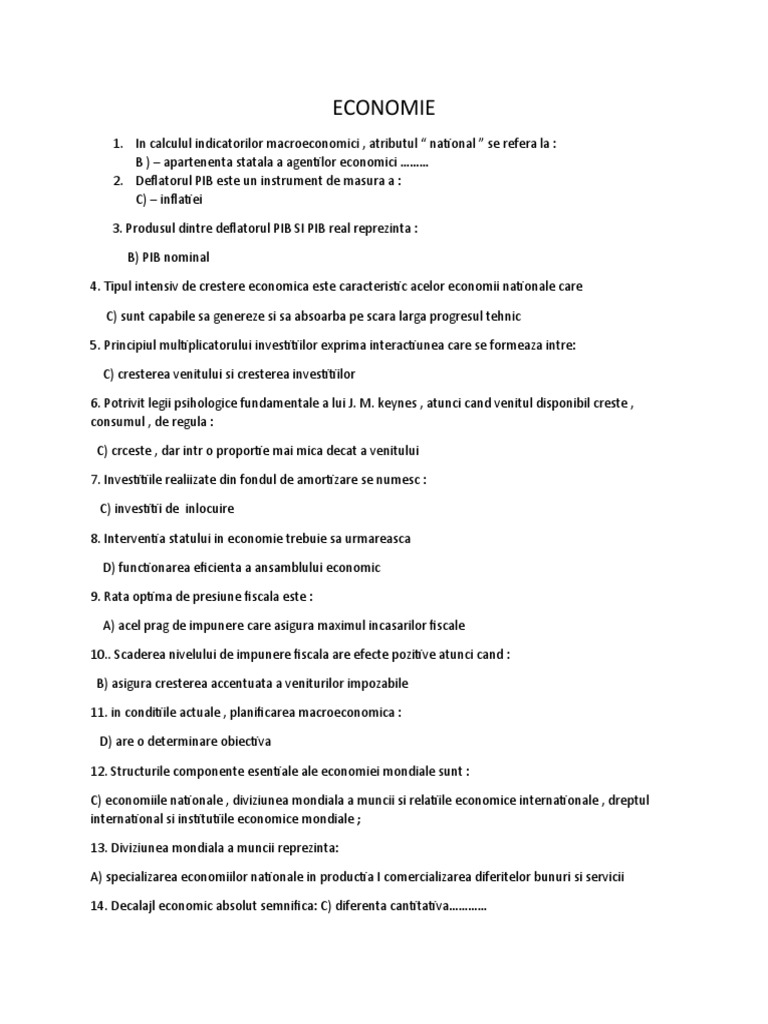 Grile Cig Licenta Subiecte, Spiru Haret 22 | PDF