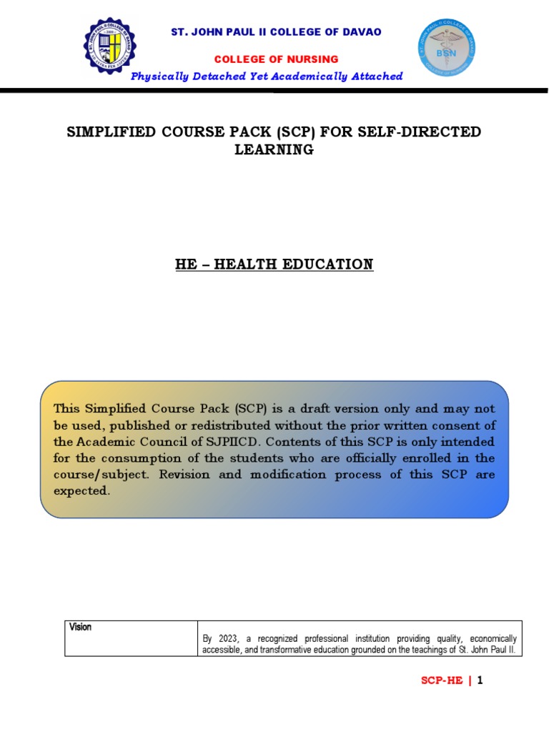 He Summer SCP | PDF | Teachers | Nursing