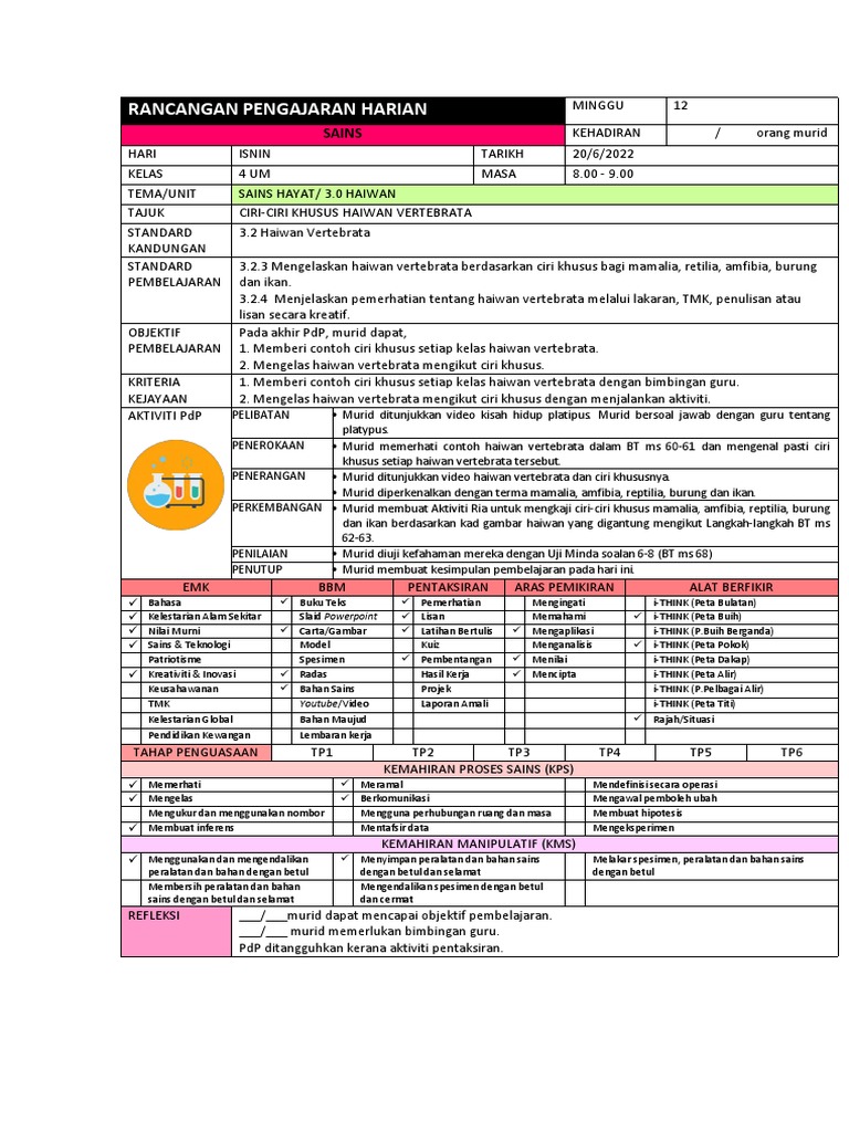 Minggu 12 - Sains | PDF | Sains & Matematika