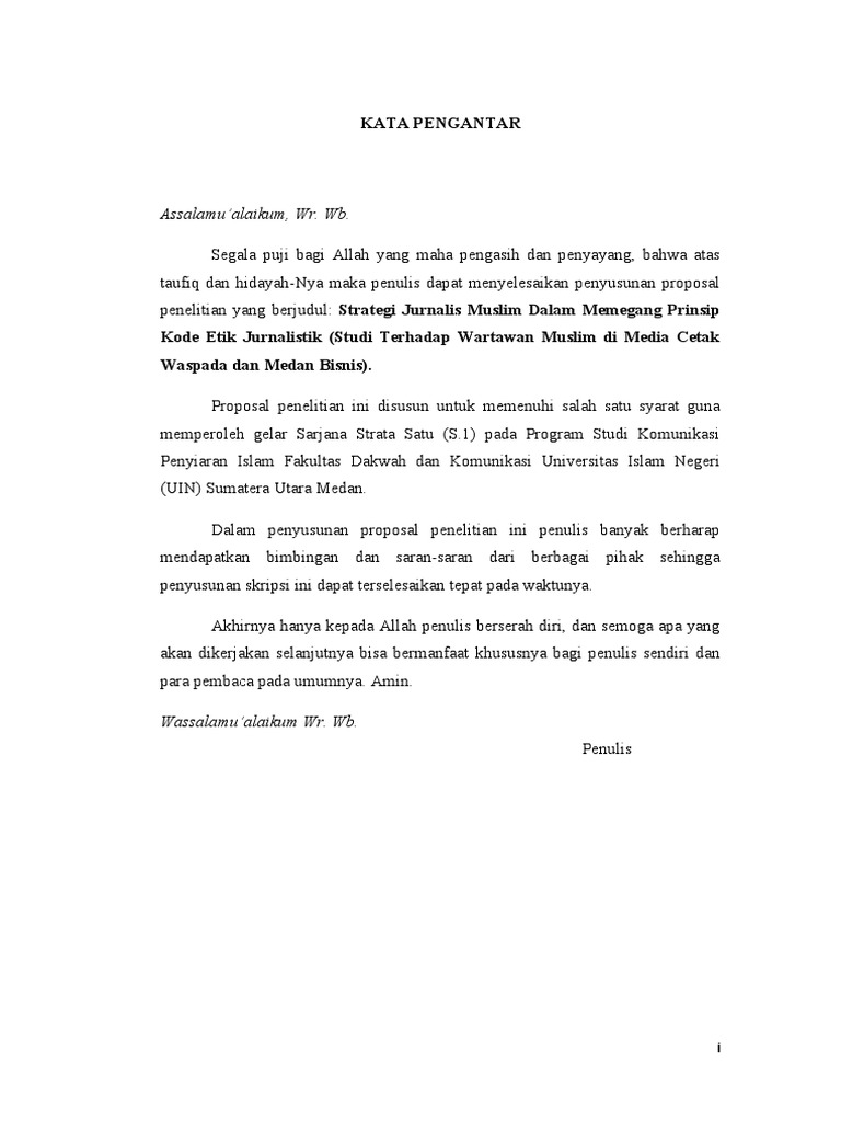 Kata Pengantar | PDF