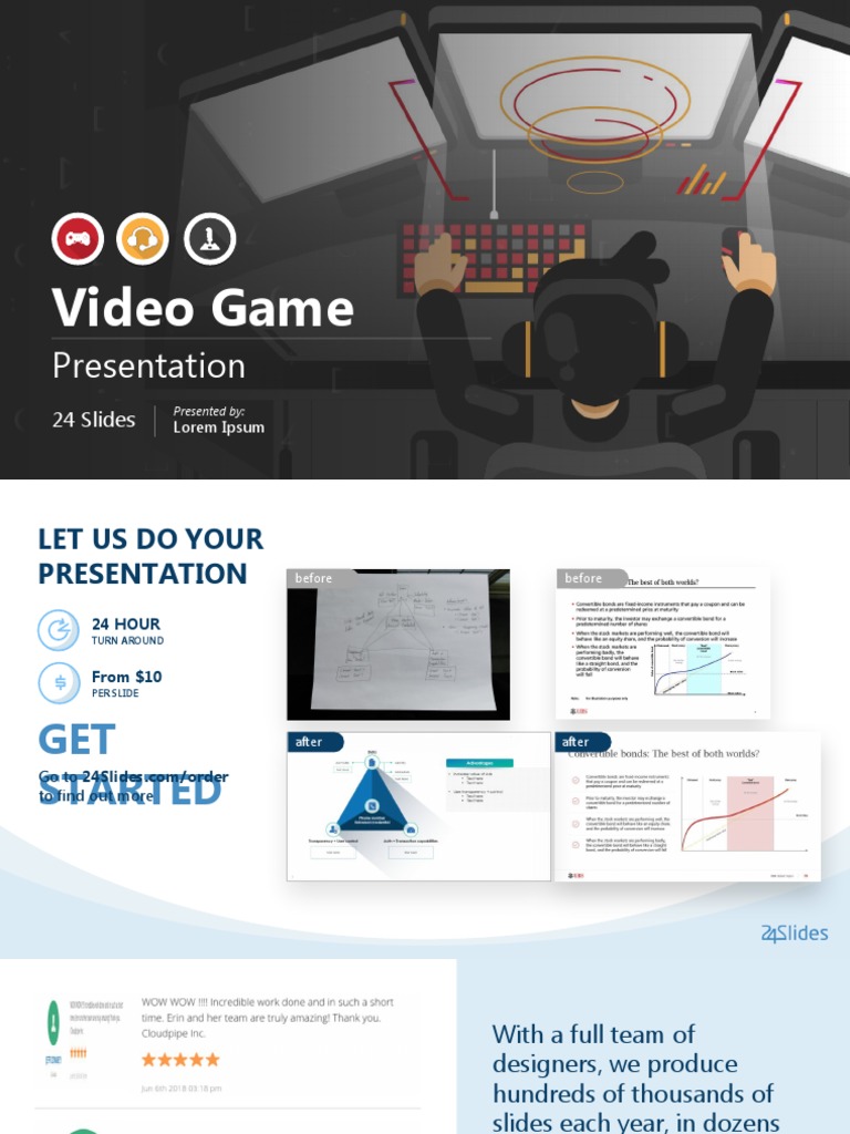 Video Game PowerPoint Templates | PDF | Business Economics | Business
