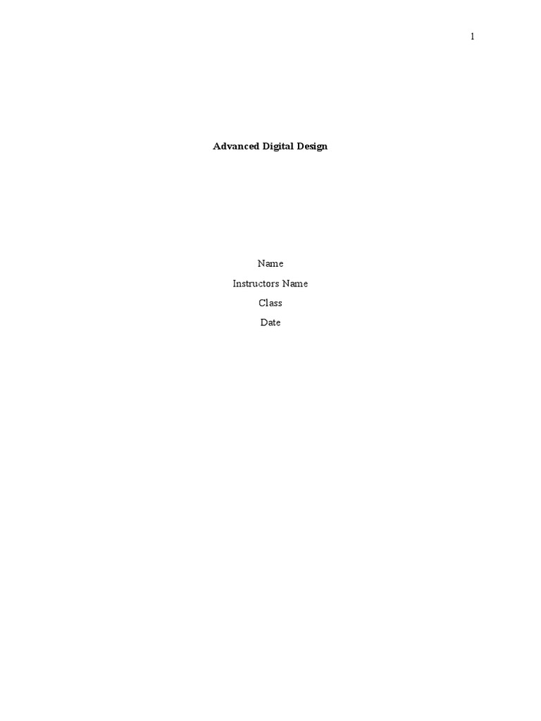 Advanced Digital Design | Download Free PDF | Computing | Logic Synthesis