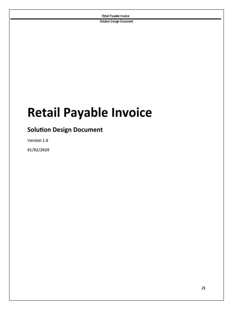 SDD Sample | PDF | Accounts Payable | Invoice