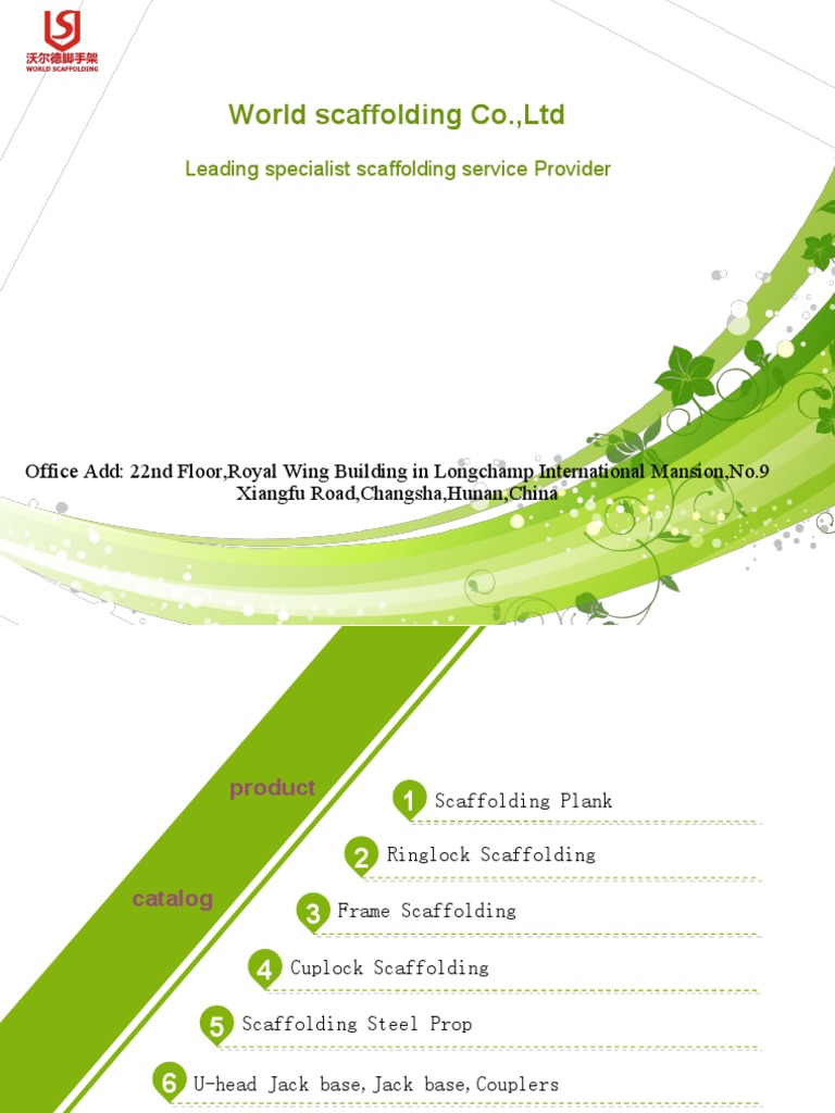 Brochure of Scaffolding | PDF | Scaffolding | Galvanization