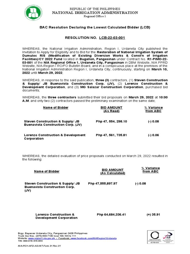 Bac Reso (LCB) | PDF