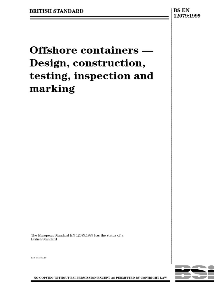 BS en 12079 | PDF | Regulation