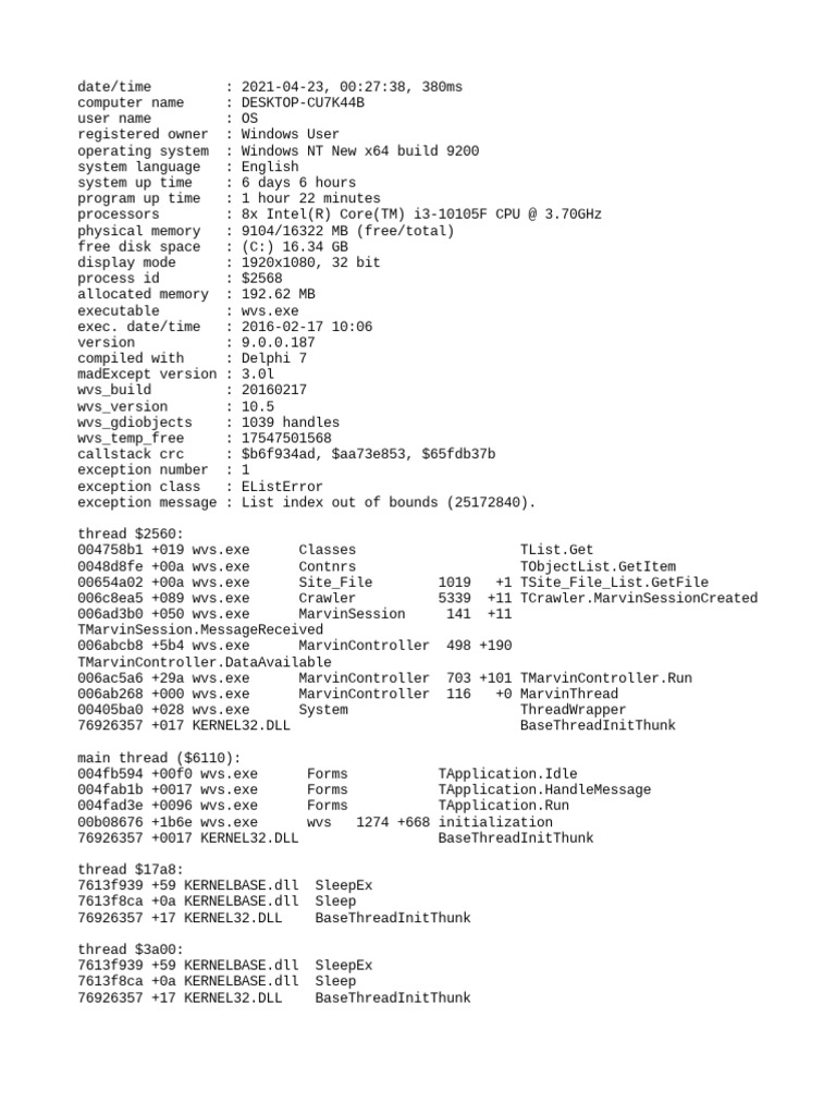 Bugreport 20210422230441 9576 | PDF | Operating System Technology | Software Development