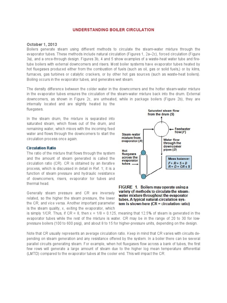 CIRCULATION RATIO BY HTS | PDF | Boiler | Steam