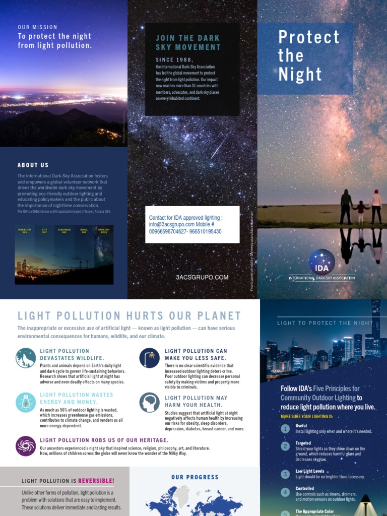Protect The Night: To Protec T The Night From Light Pollution | PDF ...