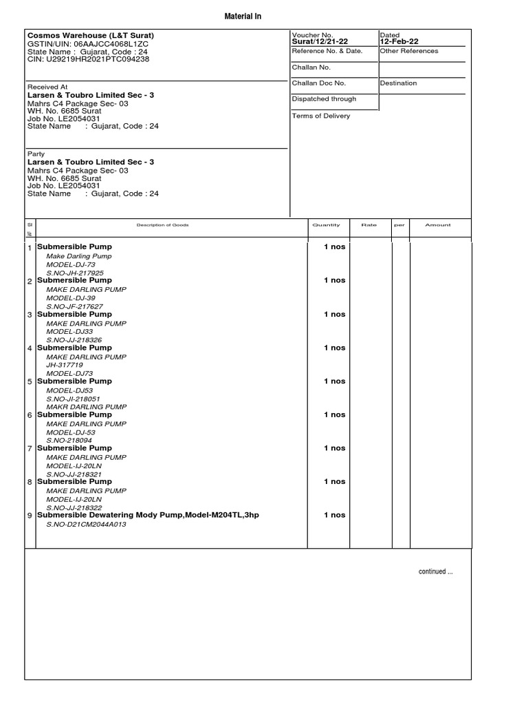 Inventory Voucher | PDF | Engineering