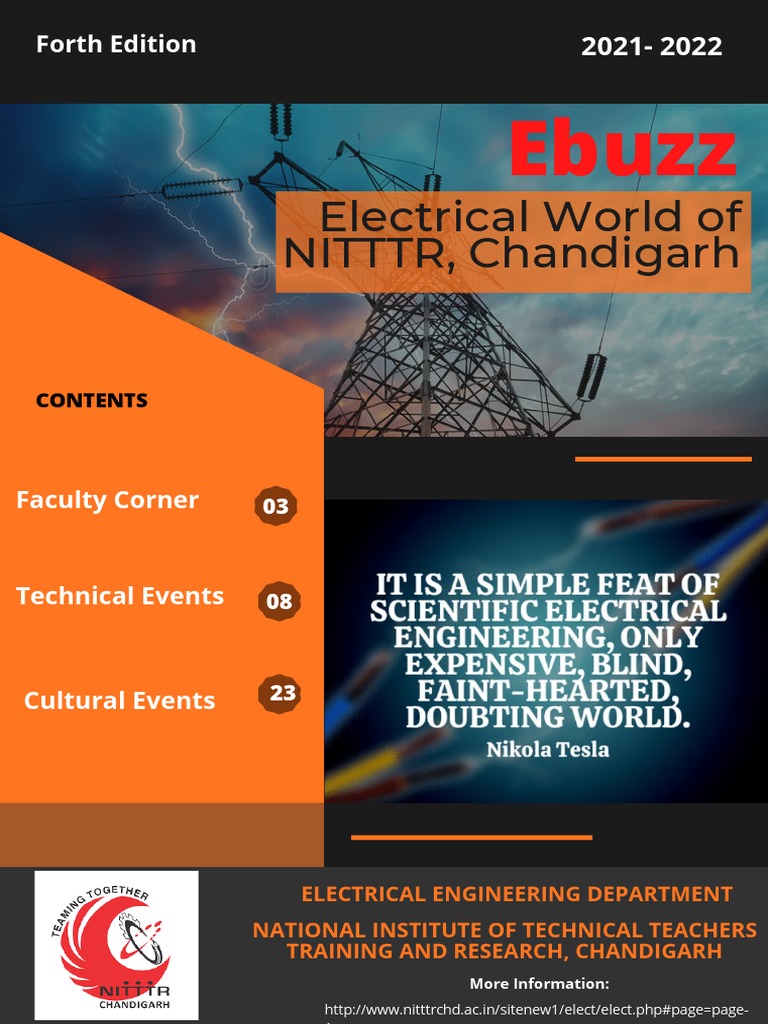 Electrical World of NITTTR, Chandigarh: Ebuzz | PDF | Internet Of Things | Artificial Intelligence