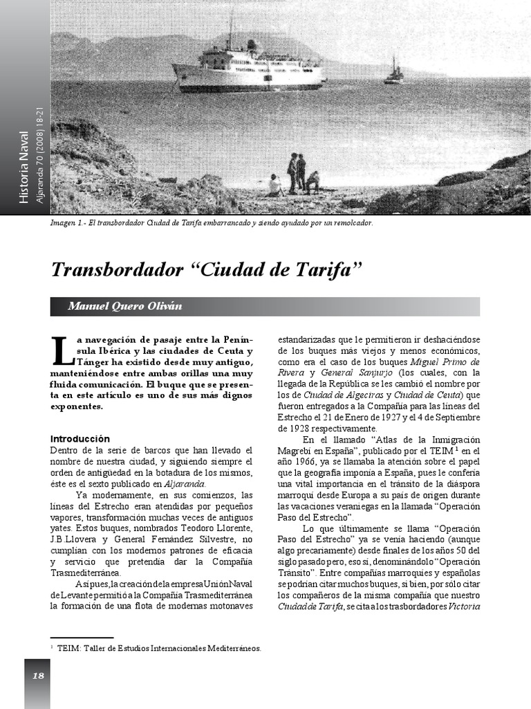 Transbordador | PDF | Transportar | Buques