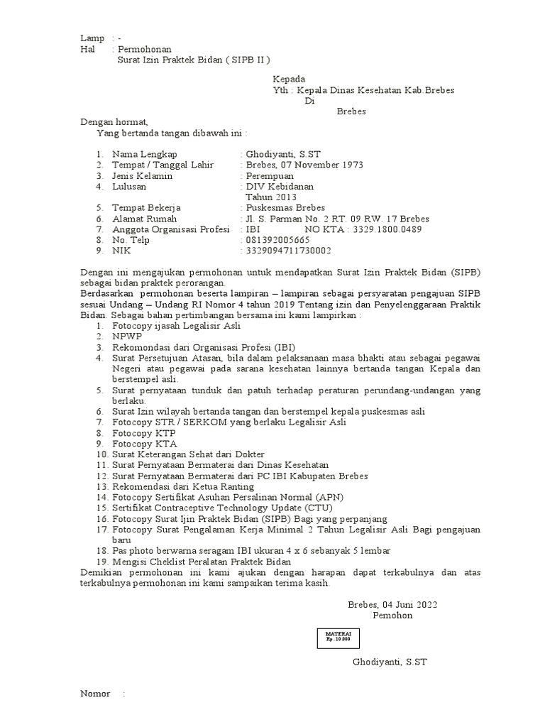 Sipb Blangko Ii Ghodiyanti | PDF