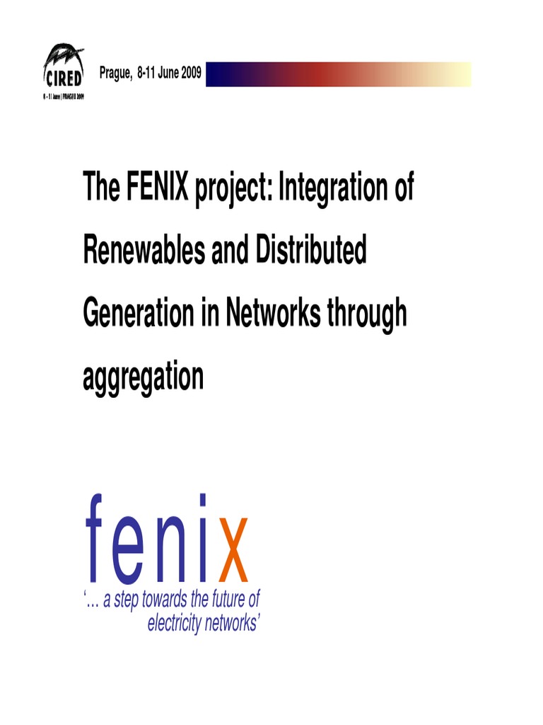 Fenix Project - Virtual Power Plant | PDF | Electric Power Transmission ...