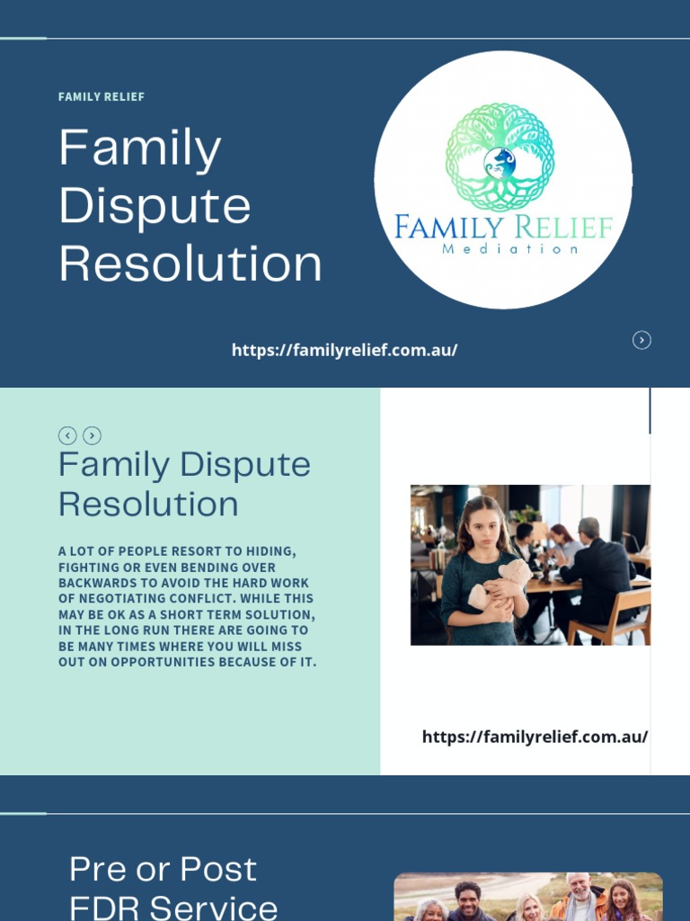 Family Dispute Resolution | PDF