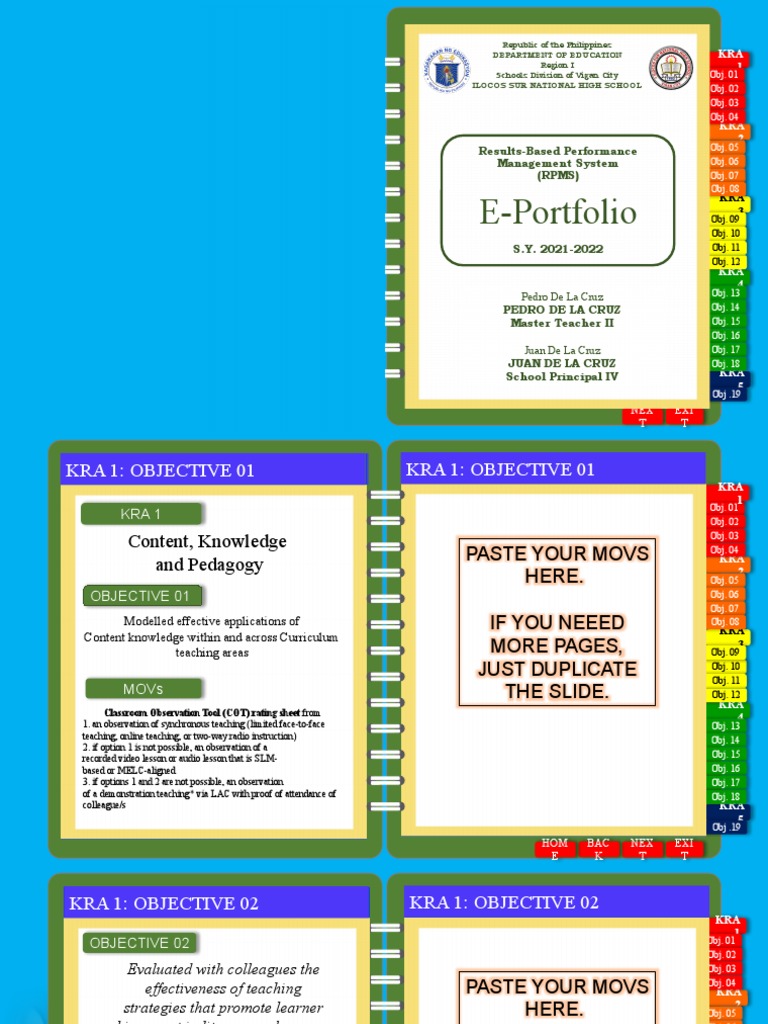 RPMS Portfolio Templates Green Deped Tambayan MT | PDF | Mentorship ...