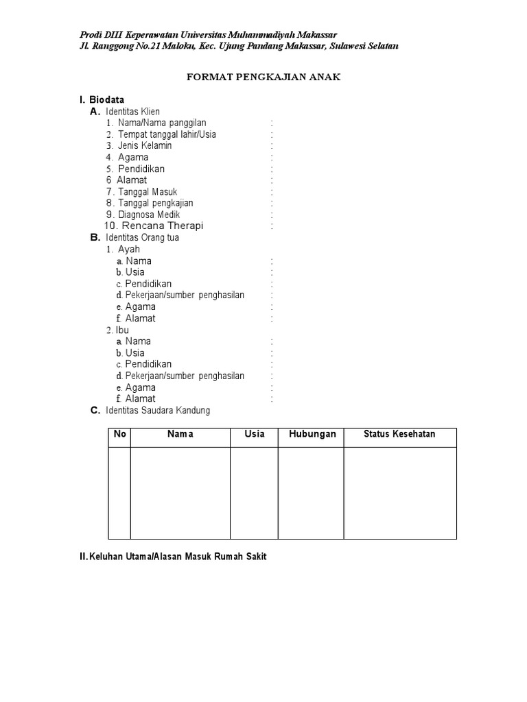 PKK Anak 2021-2022 | PDF