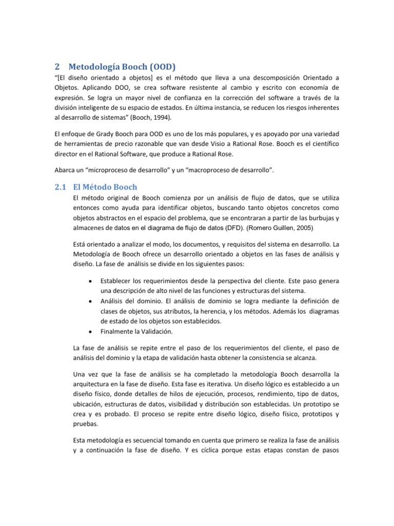 Metodologia Booch | PDF | Objeto (informática) | Compilador