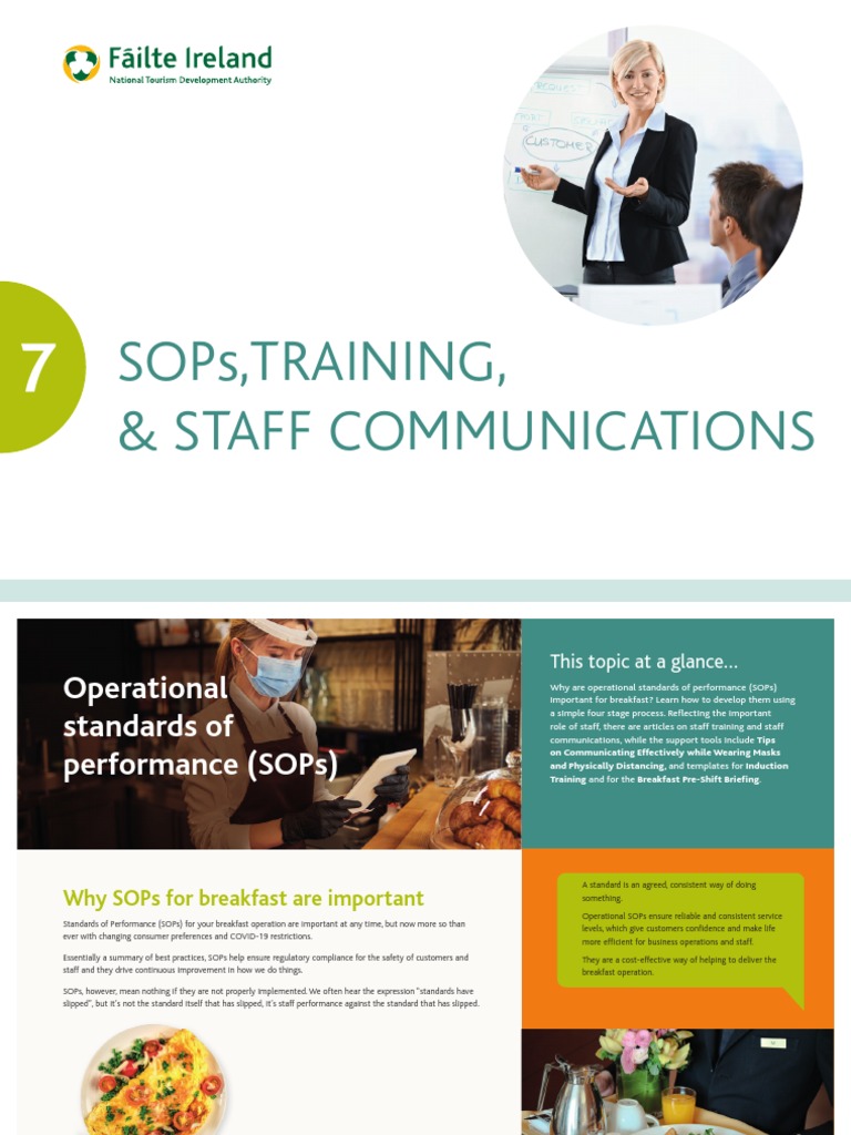 SOPs Training Staff Communication | PDF | Educational Technology ...