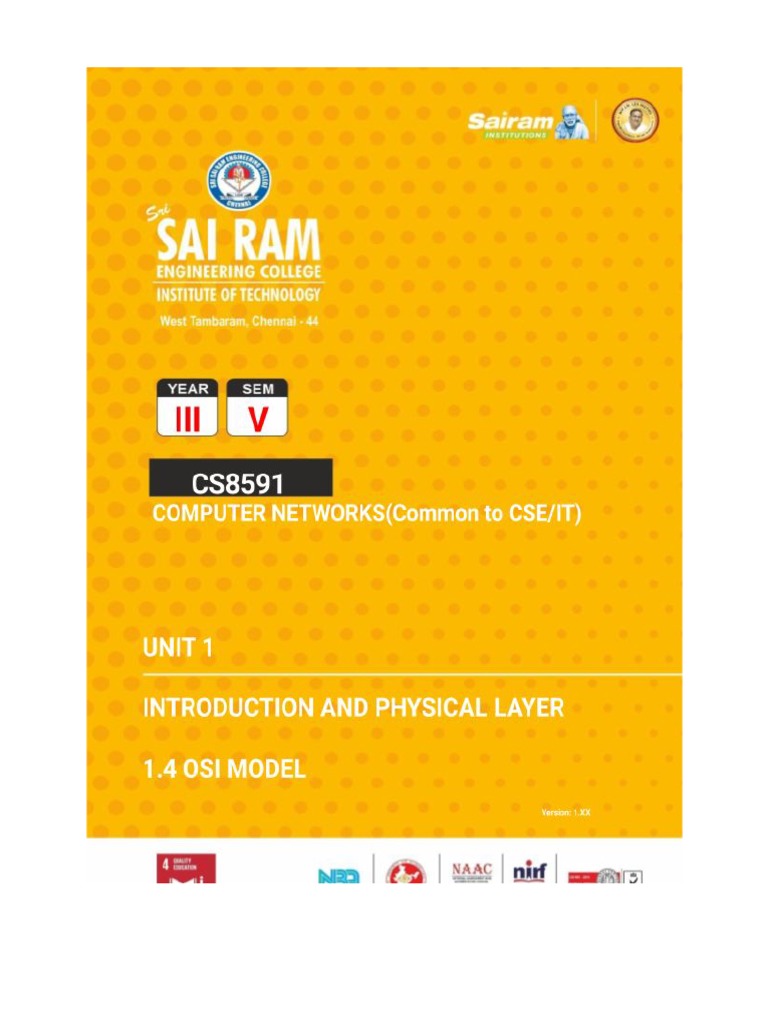 1.4 OSI Model Notes | PDF | Osi Model | Computer Network