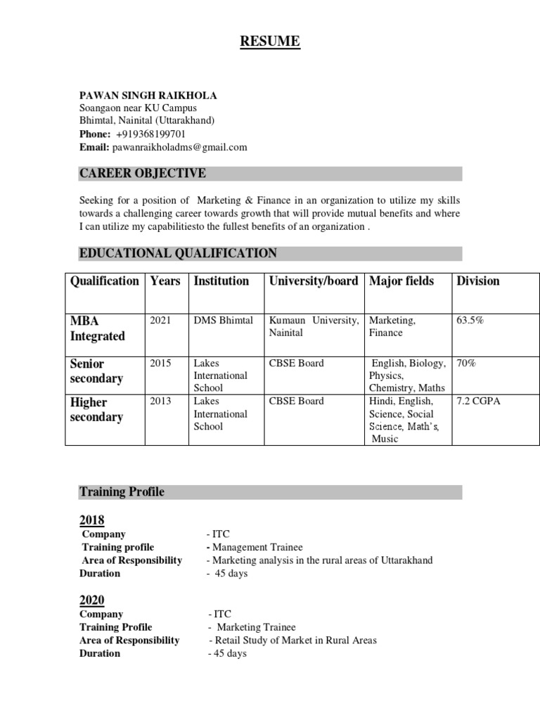 Pawan Resume | PDF | Entrepreneurship | Communication