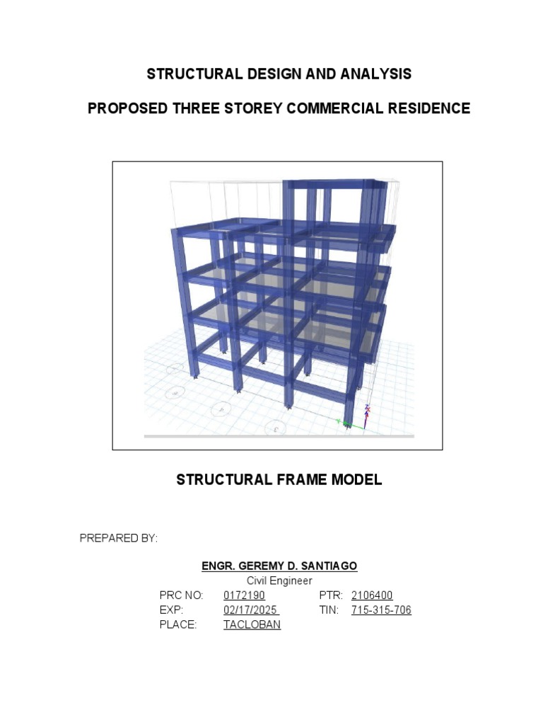 Structural Design and Analysis Proposed Three Storey Commercial ...