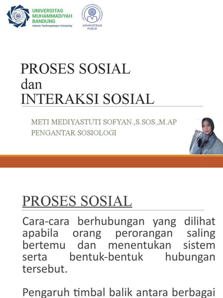 Part 7 Proses Sosial Dan Interaksi Sosial | PDF | Politik | Ilmu Sosial