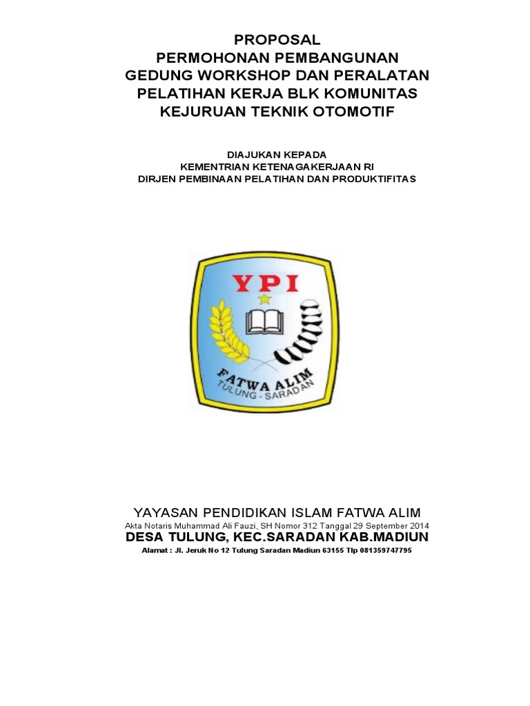 Tamplate Proposal BLK 2021 | PDF