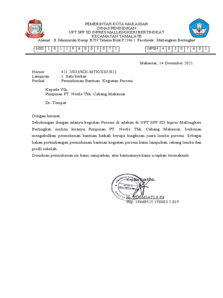 Proposal Porseni | PDF