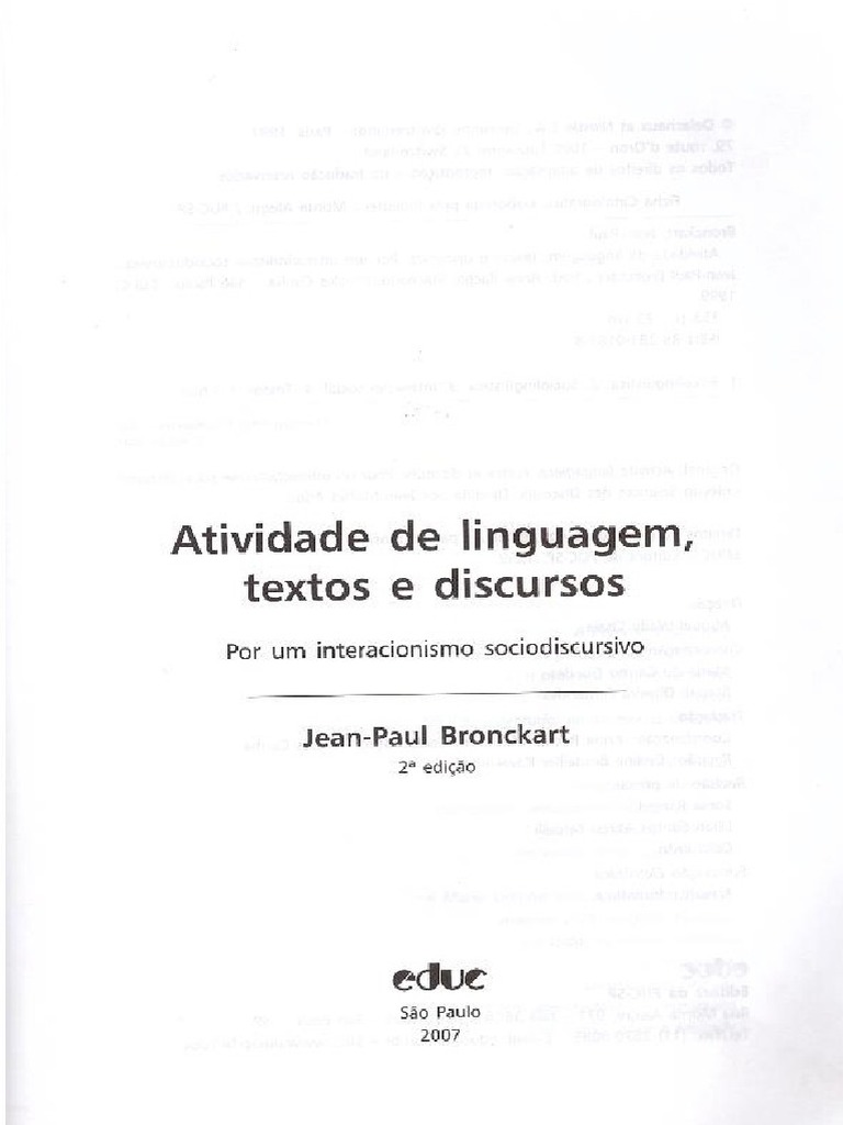 4 Atividade de Linguagem, Textos e Discursos | PDF