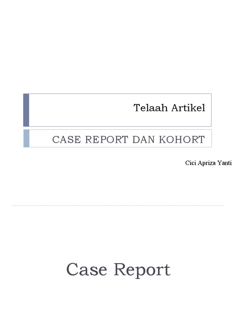 Contoh Telaah Artikel | PDF