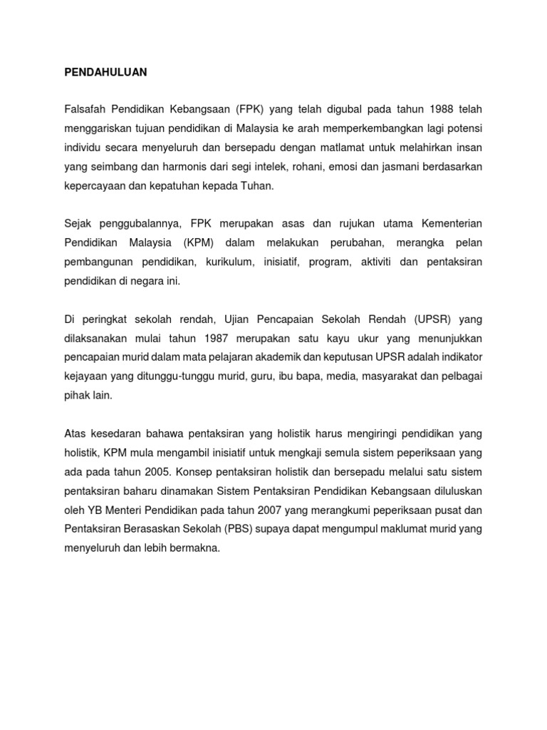 Laporan Analisis Upsr 2017 | PDF