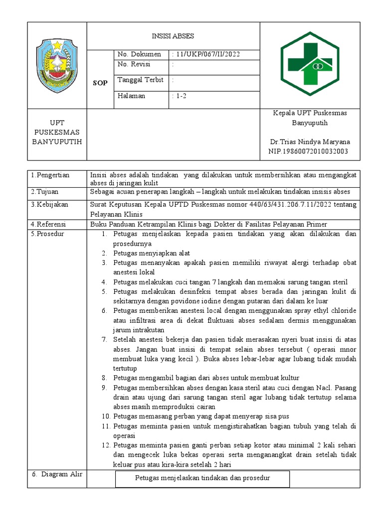 7.7.1.3 Sop Insisi Abses Revisi-1 | PDF