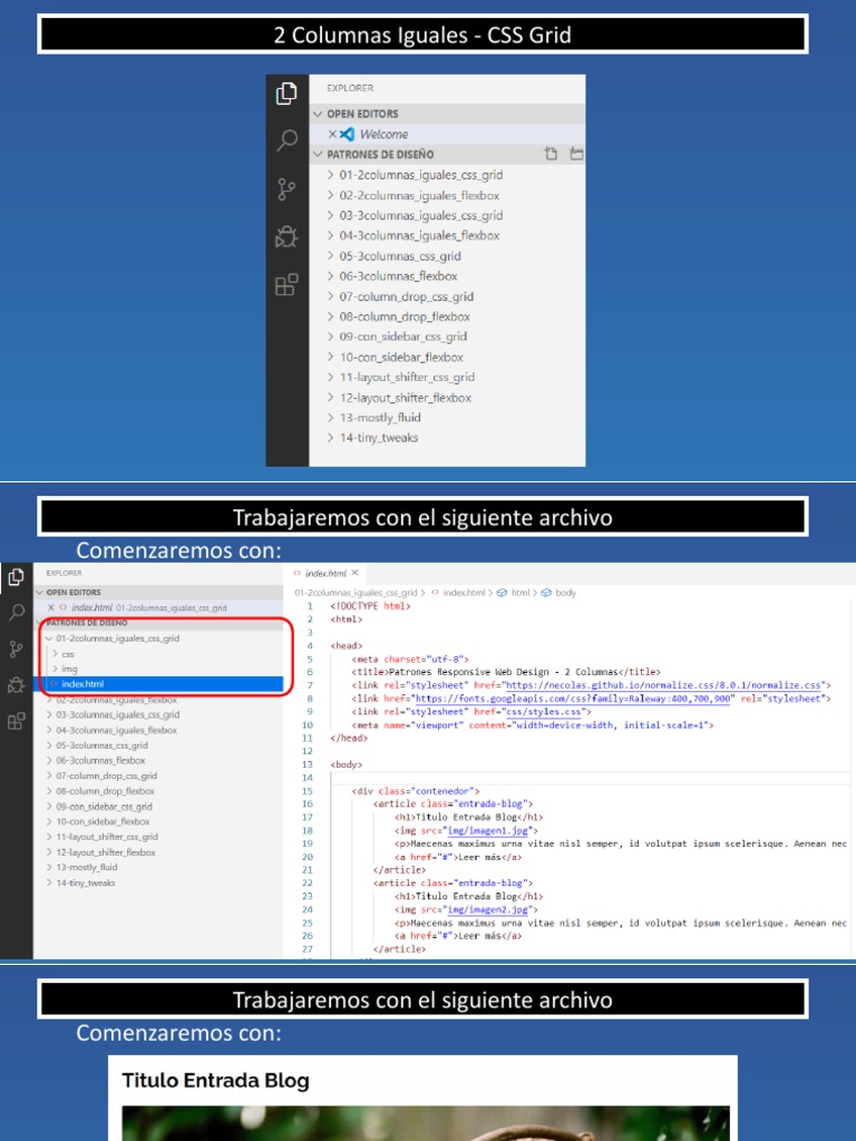 1 Patrones de Diseño R Web D Con CSS Grid y Flexbox | PDF | Desarrollo de software | Ciencias de ...
